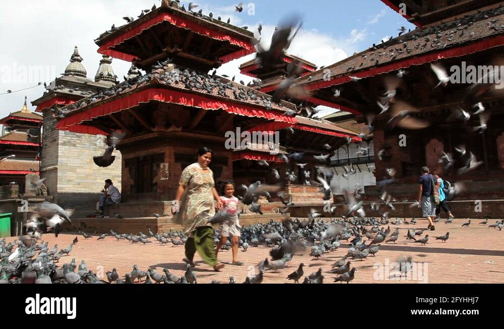 Nepal durbar square kathmandu shrine Stock Videos & Footage - HD and 4K ...