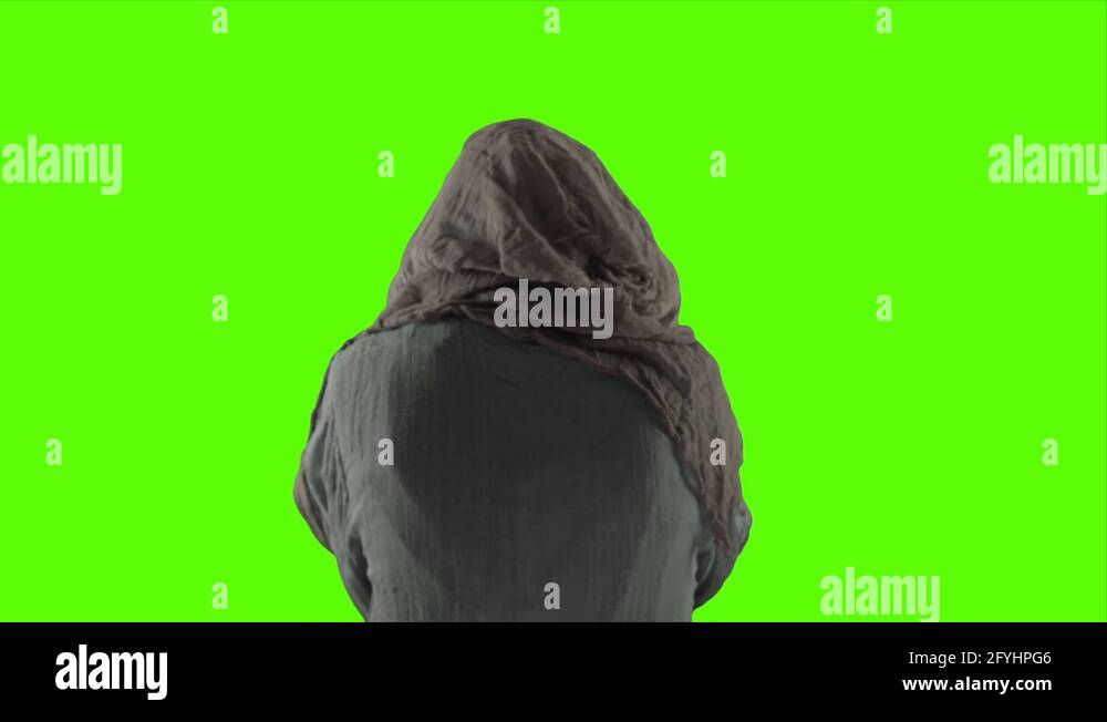 A scary monster with a green screen background Stock Video Footage - Alamy