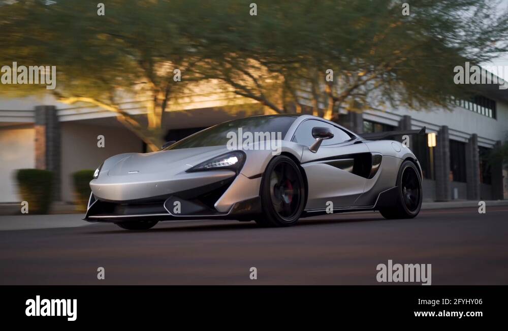 Cinematic footage of a modified McLaren Super car Stock Video Footage ...