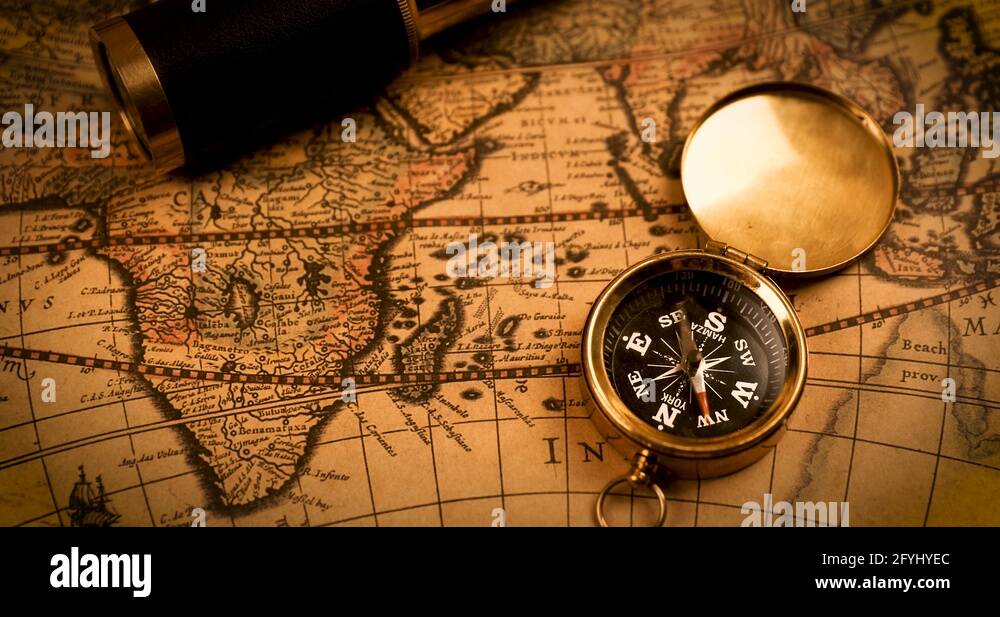 Compass on treasure map Stock Videos & Footage - HD and 4K Video Clips ...