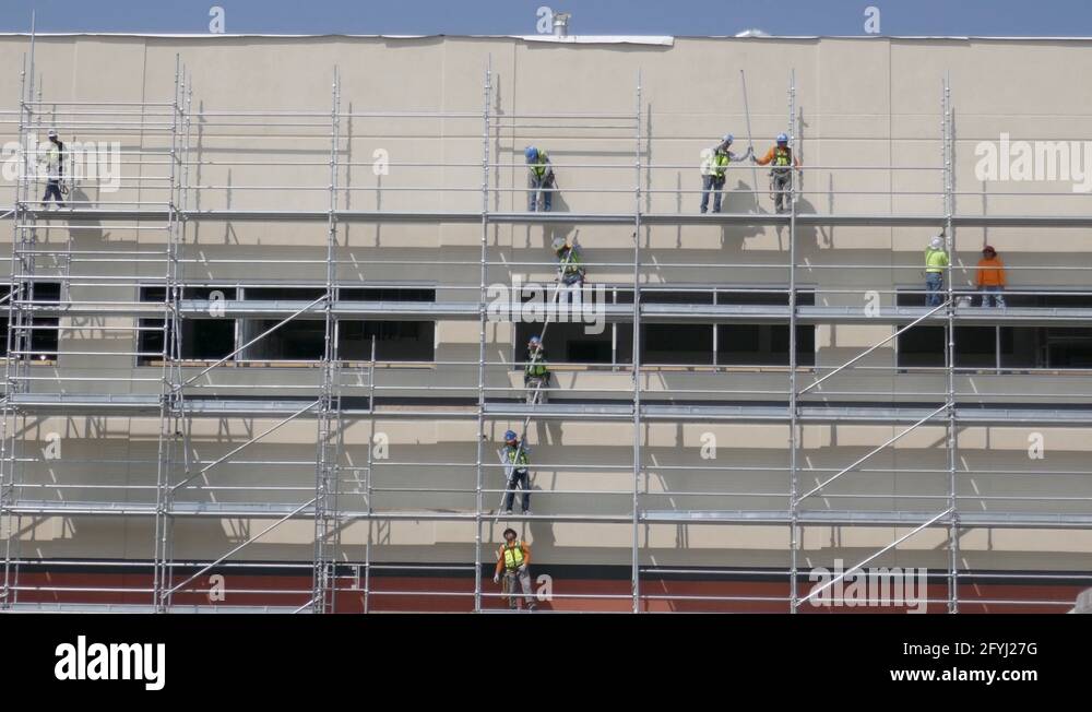 Men working on scaffolding Stock Videos & Footage - HD and 4K Video ...