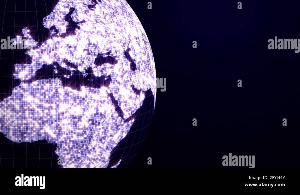 Earth Disco Ball Animation, Rendering, Background, Loop Stock Video ...