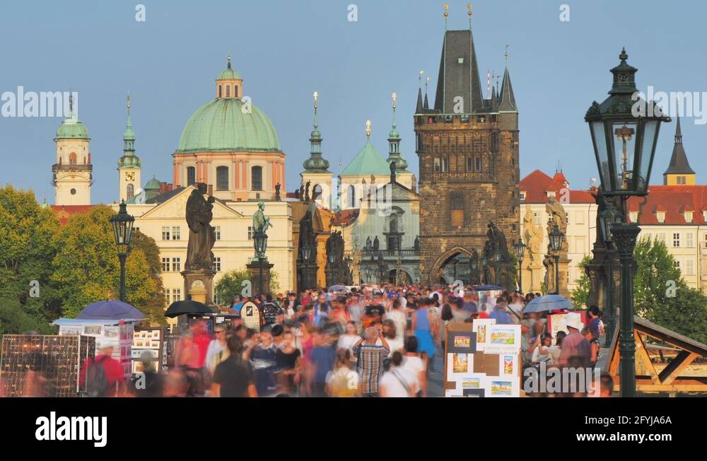 Crowd on the charles bridge Stock Videos & Footage - HD and 4K Video ...