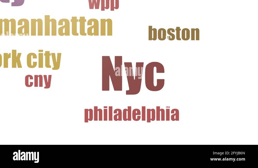 Nyc word Stock Videos & Footage - HD and 4K Video Clips - Alamy