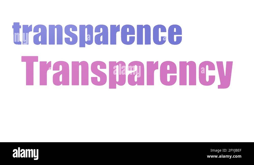 Transparency Word Cloud Animated On White Background Stock Video ...