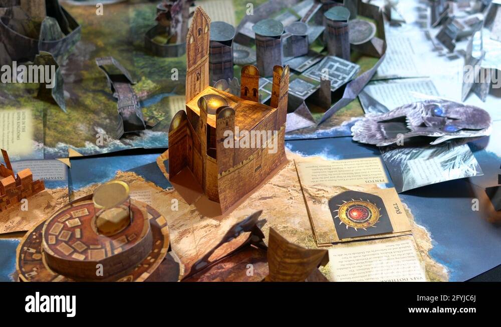 HBO authorized pop up map of Game of Thrones, Westeros, handheld detail ...