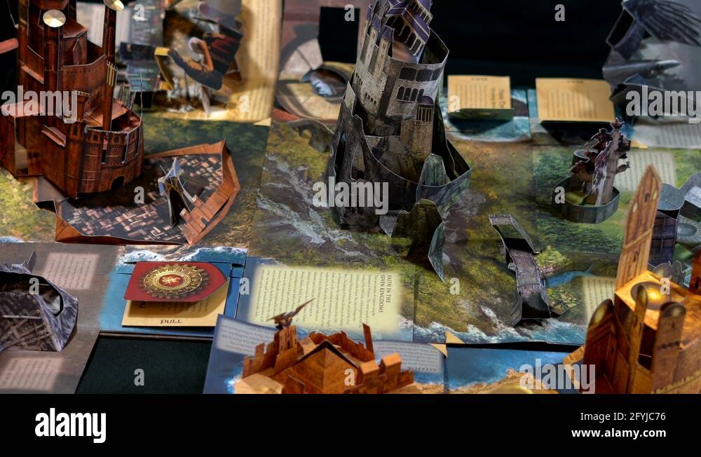 HBO authorized pop up map of Game of Thrones, Westeros, handheld detail ...