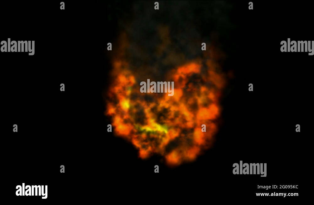 Abstract hot Fire burning powerful particle smoke power energy ...