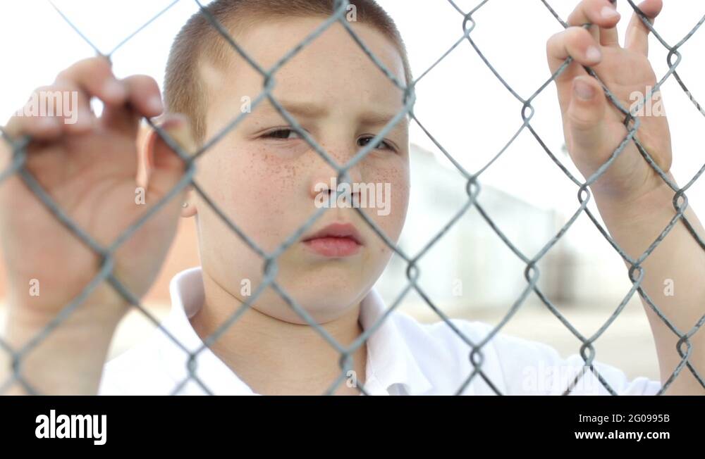 Boy behind the fence Stock Videos & Footage - HD and 4K Video Clips - Alamy