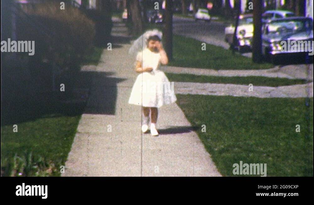 Little Girl Confirmation Dress First Communion 1960s Vintage Film Home ...