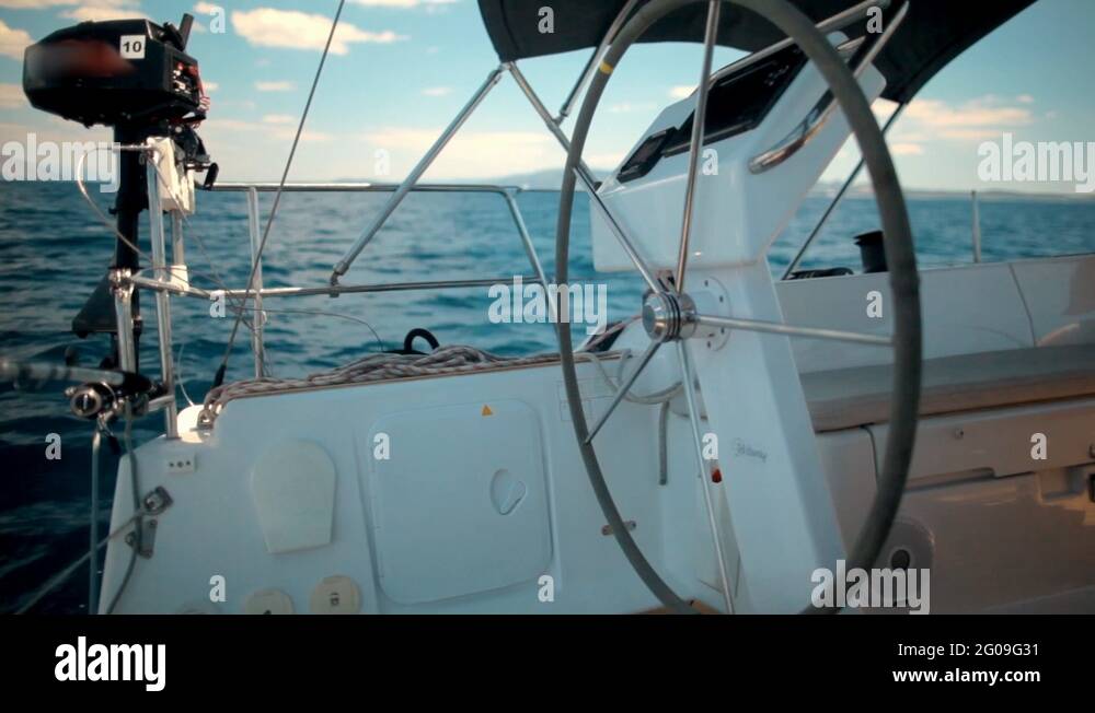 Water boat sky sail steering sailing sail Stock Videos & Footage - HD ...