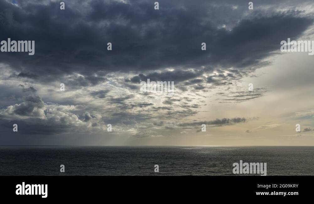 Stormy sky with sun rays through the clouds Stock Videos & Footage - HD ...