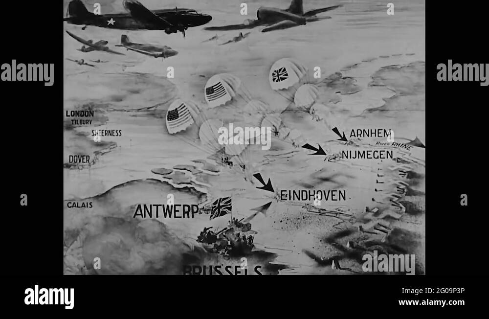 WW2 - Map annimation of Netherlands Stock Video Footage - Alamy