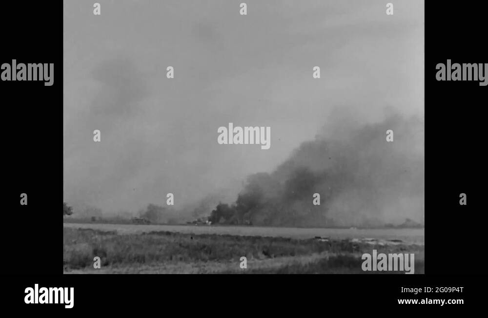 WW2 - Overview of battlefield Stock Video Footage - Alamy