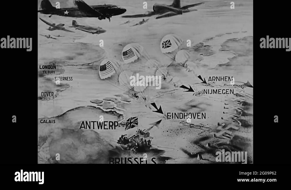 WW2 - Map annimation of Netherlands Stock Video Footage - Alamy
