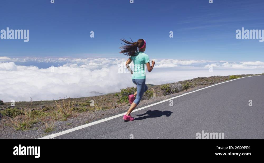 Woman runner running fast exercising Stock Videos & Footage - HD and 4K ...