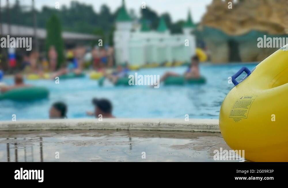 Pool people.Group of friends making party in the pool Summer sea ...