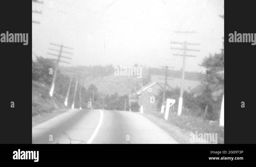 Telephone poles along road Stock Videos & Footage - HD and 4K Video ...
