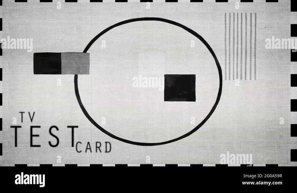 Tv test card calibration, alignment - TV broadcast Stock Video Footage ...