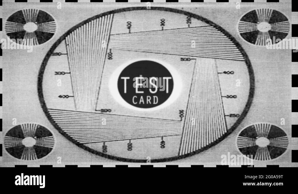 Tv test card calibration, alignment - TV broadcast Stock Video Footage ...