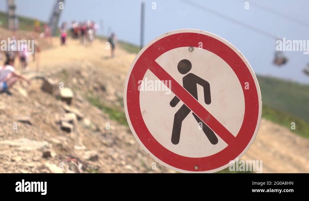 Do not enter sign and no go area sign Stock Videos & Footage - HD and ...