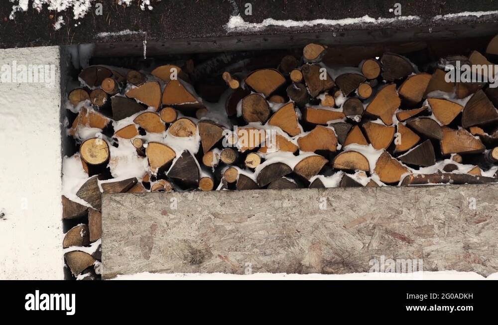 Snow covered firewood Stock Videos & Footage - HD and 4K Video Clips ...