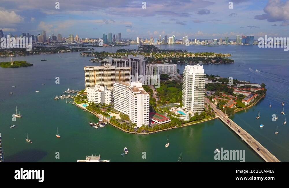 Miami beach belle isle aerial Stock Videos & Footage - HD and 4K Video ...