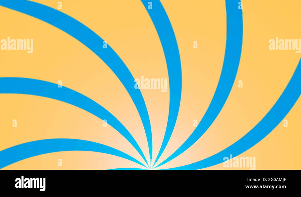 Abstract background with animation of sun beams. Retro radial ...