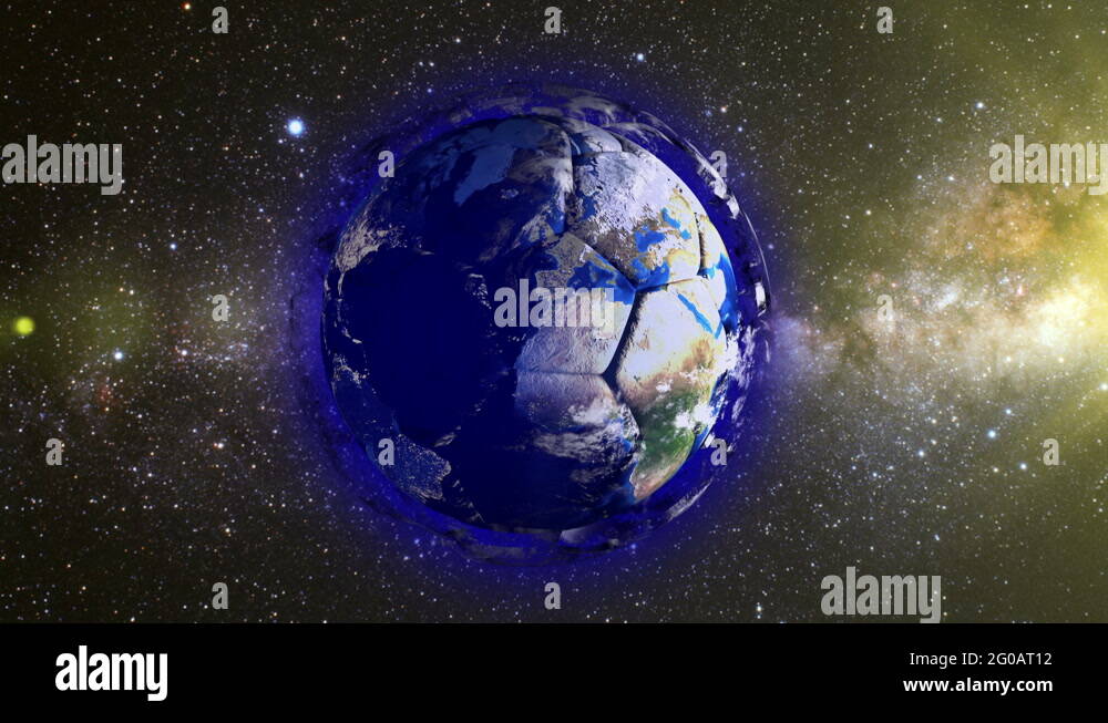 Planet Earth in the form of a ball in space, maps and textures provided ...