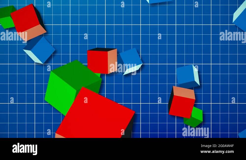 Cubes abstract structure background Stock Videos & Footage - HD and 4K ...