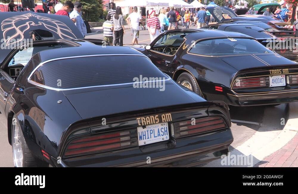 Classic and vintage car show on sunny hot summer day Stock Video ...