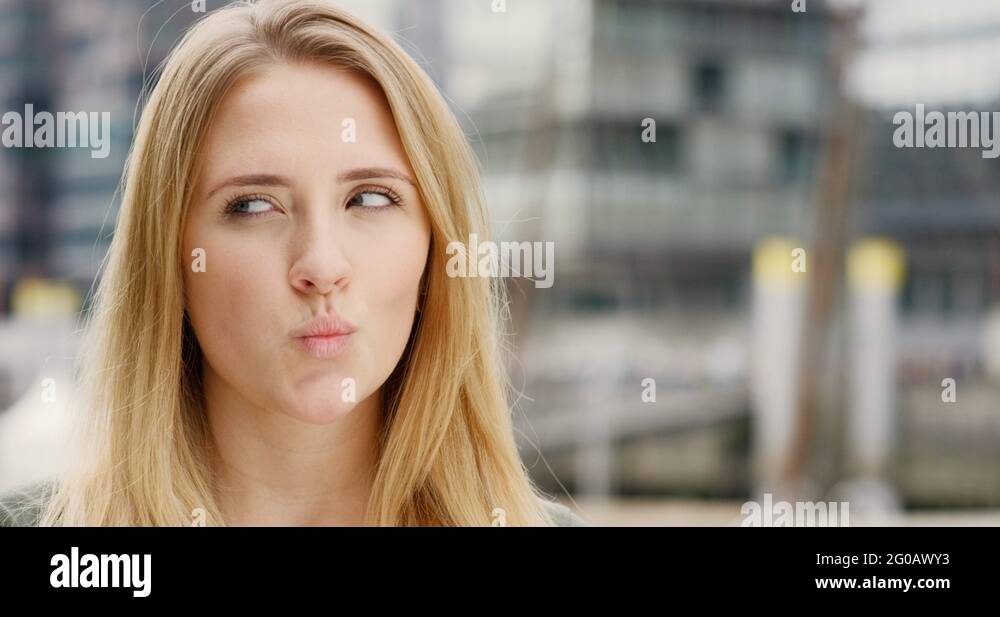 Woman rolling eyes Stock Videos & Footage - HD and 4K Video Clips - Alamy