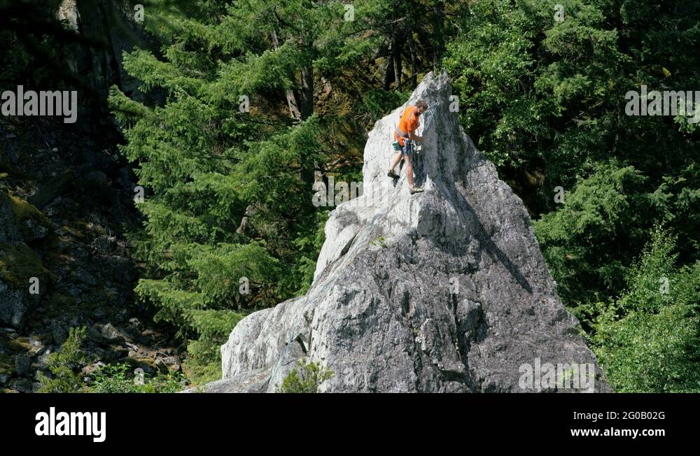 Male climber rock climbing down Stock Videos & Footage - HD and 4K ...