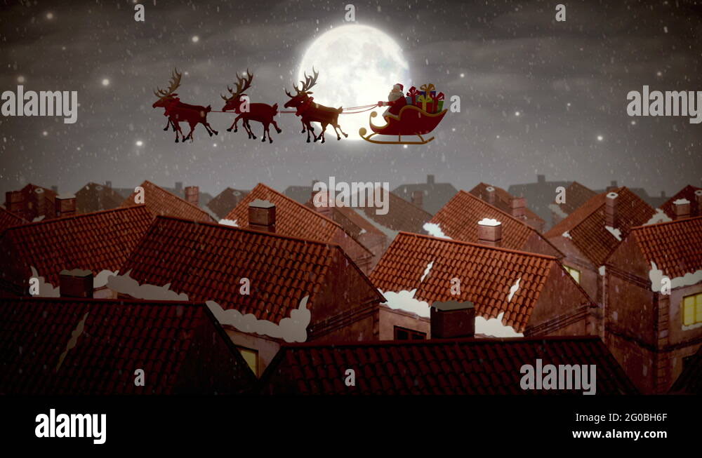 Santa in a sleigh Stock Videos & Footage - HD and 4K Video Clips - Alamy