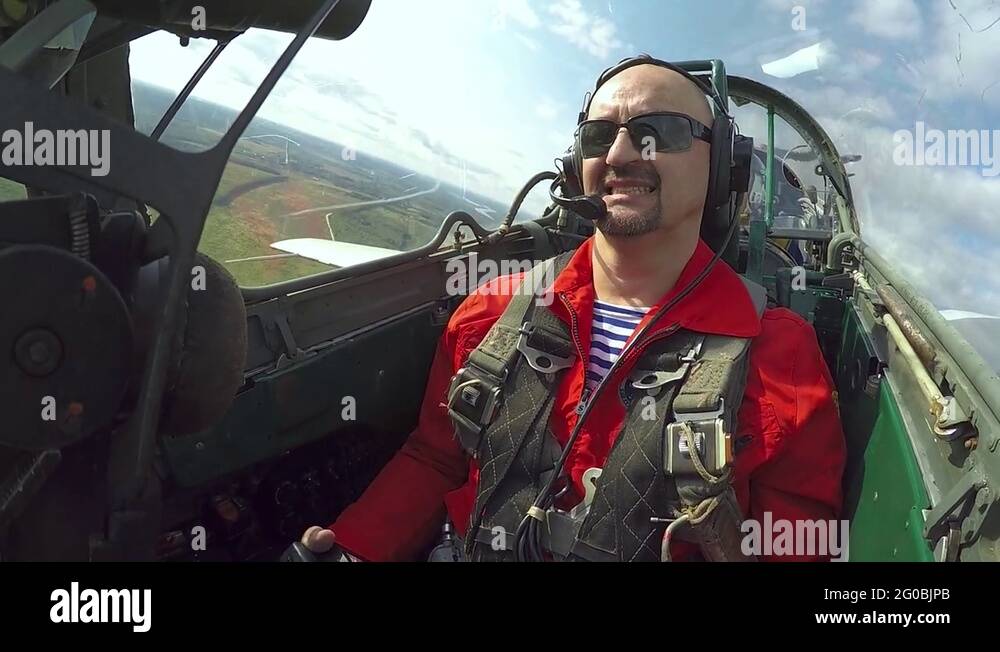 Pilot having Overload in the cockpit of a jet aircraft Stock Video ...