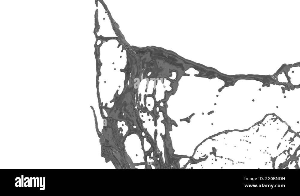 grey paint splash in air filmed in slow motion with alpha channel use ...