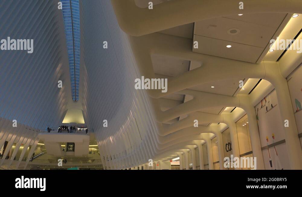 Futuristic building the Oculus in New York, UHD 4k Stock Video Footage ...