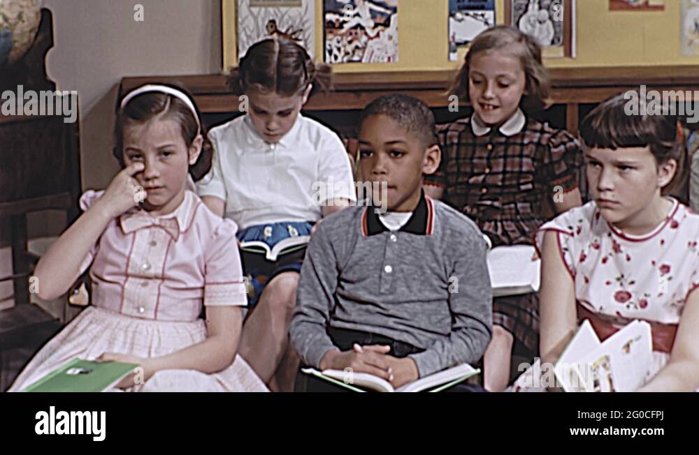 1970s School Children Teacher Students Learn Classroom Vintage Film ...