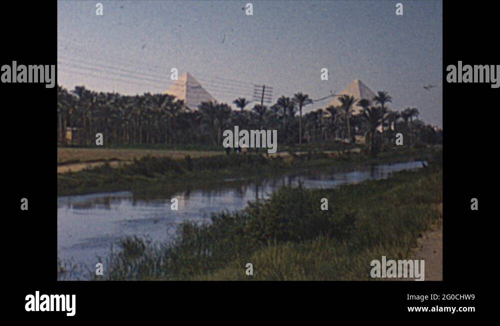 Vintage 16mm film, 1962 Egypt, pyramids Stock Video Footage - Alamy