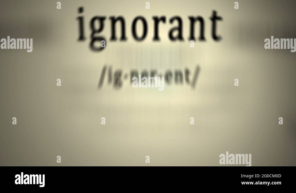 Ignorant Stock Videos & Footage - HD and 4K Video Clips - Alamy