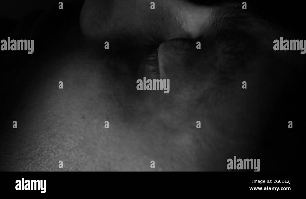 Horror Creepy Corpse Eye Open and Looks Around Stock Video Footage - Alamy