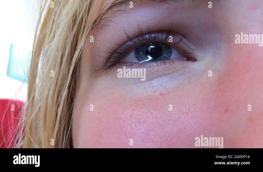 Girl crying tears falling out of eyes sliding down cheek Stock Video ...