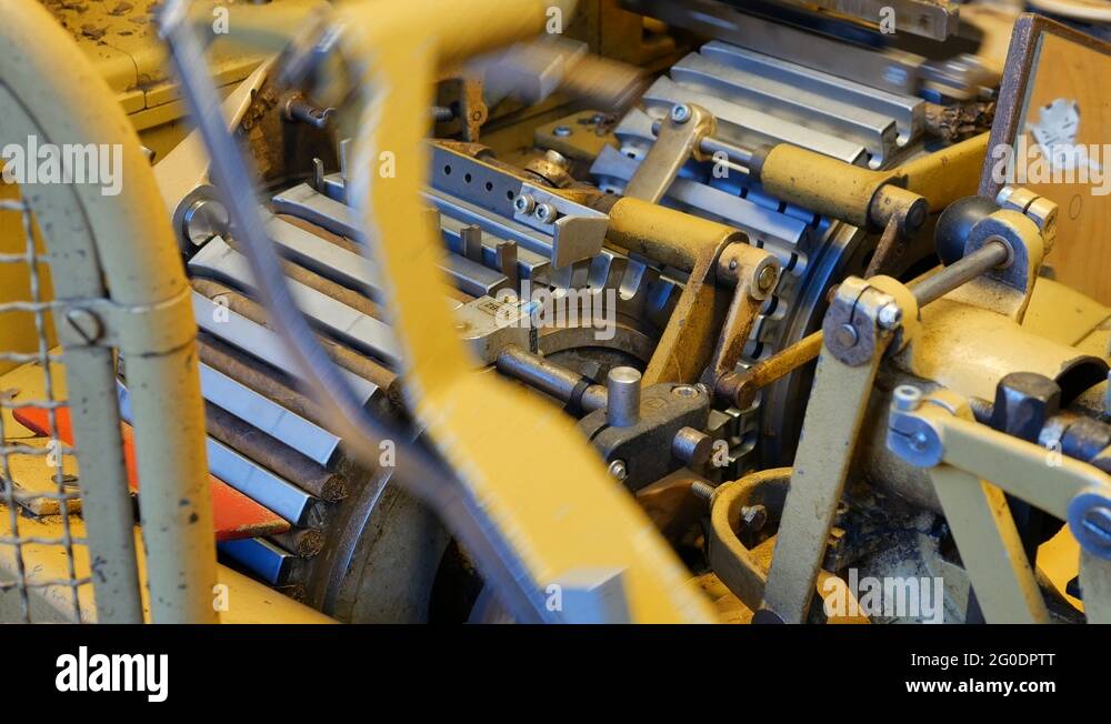 Cigar rolling machine inside a cigar factory producing homemade cigars ...