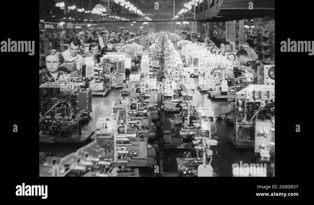 Television factory 1950s Stock Videos & Footage - HD and 4K Video Clips ...