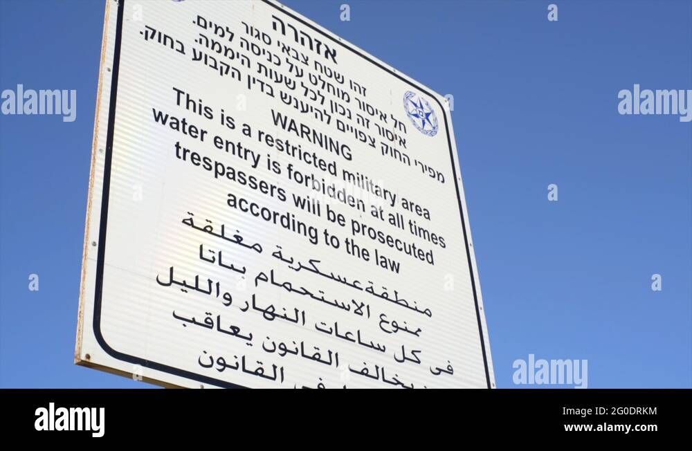 Forbidden army zone warning sign Stock Videos & Footage - HD and 4K ...