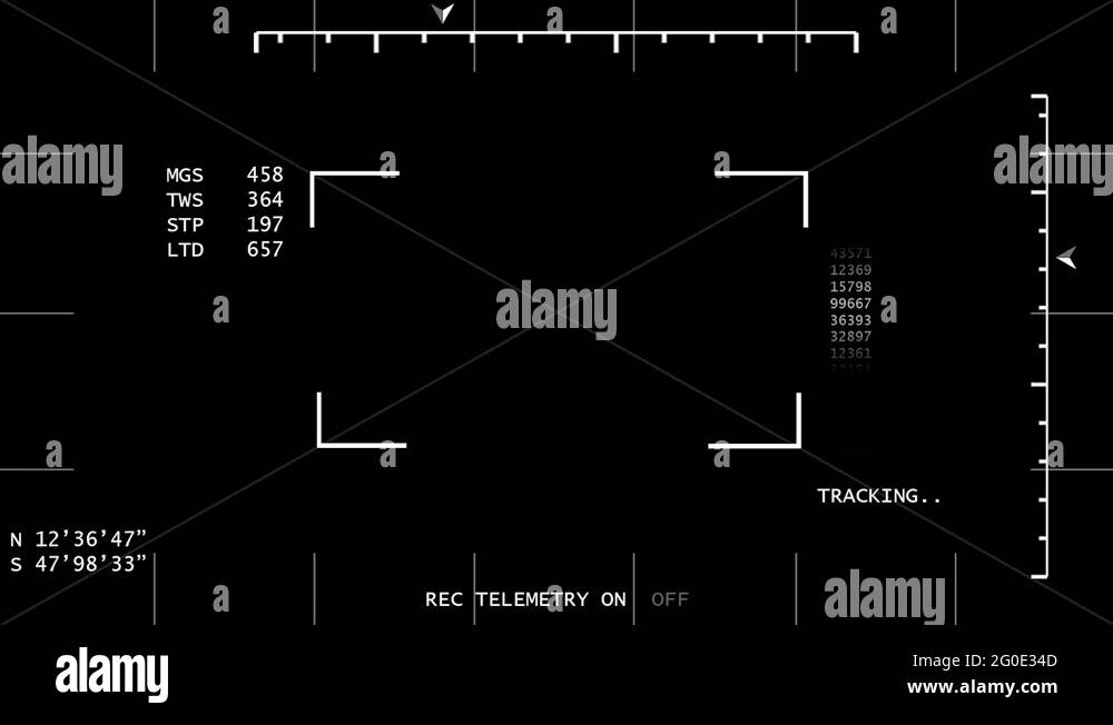 Animated Night Vision / Tracking Overly 4K Template Stock Video Footage ...