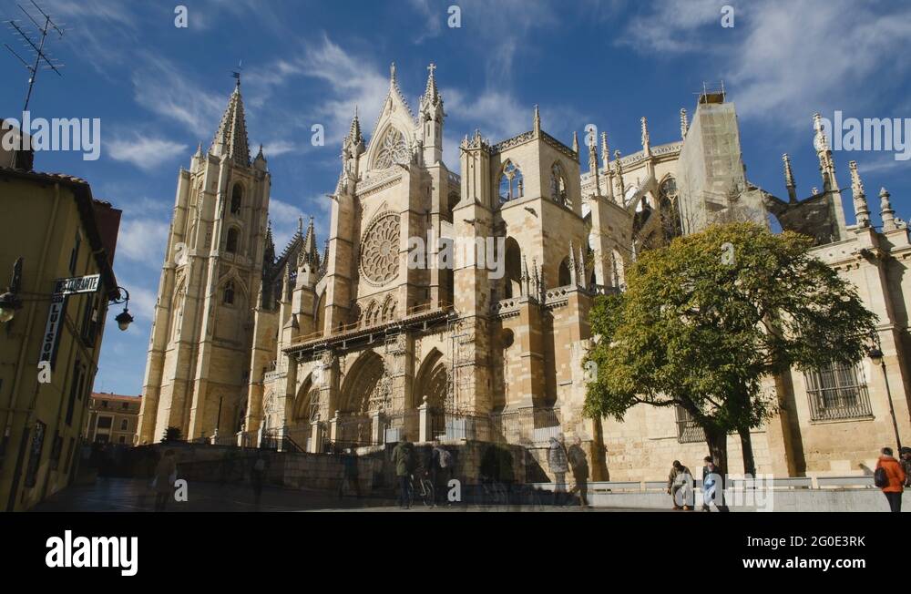 Cathedral of leon spain Stock Videos & Footage - HD and 4K Video Clips ...