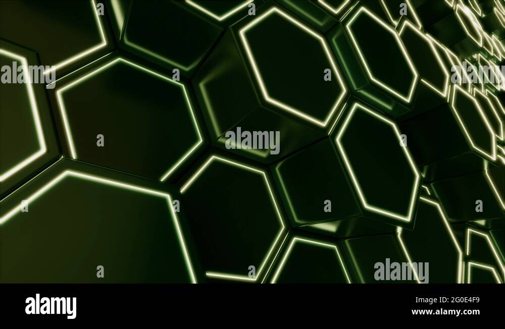 Hexagonal Grid. Abstract Technology Animation Stock Video Footage - Alamy