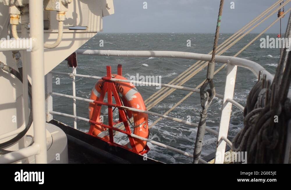 Lifebuoy on ship railing deck Stock Videos & Footage - HD and 4K Video ...