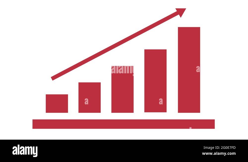charts showing growth red Stock Video Footage - Alamy
